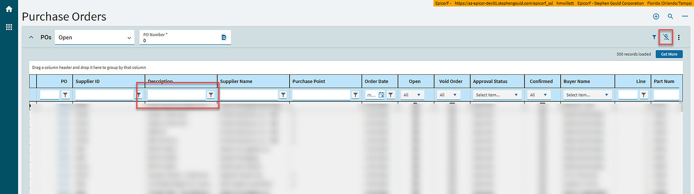 Kinetic grid view search fields - Kinetic ERP - Epicor User Help Forum