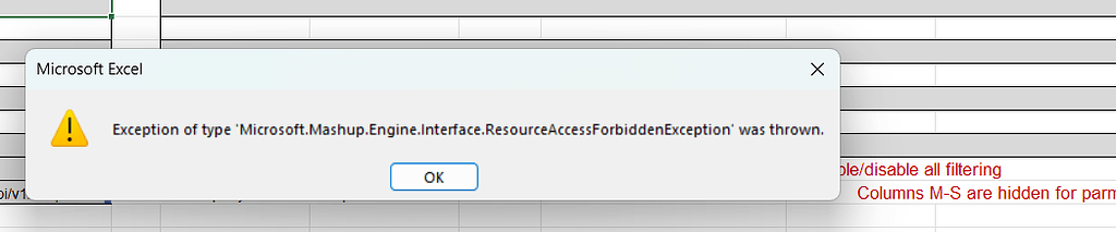 Odata feed to excel permissions errors - Kinetic ERP - Epicor User Help Forum