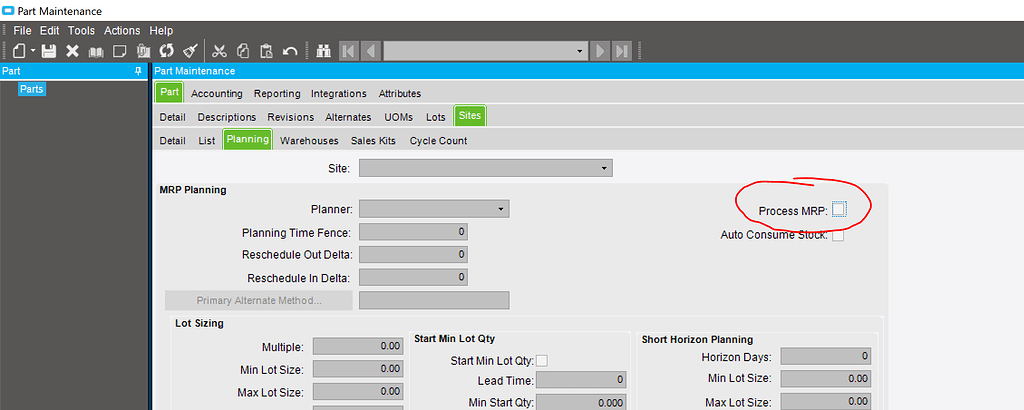How to Disable Process MRP checkbox on Part Maintenance - Epicor ERP 10 ... How to Disable Process MRP checkbox on Part Maintenance - Epicor ERP 10 ...