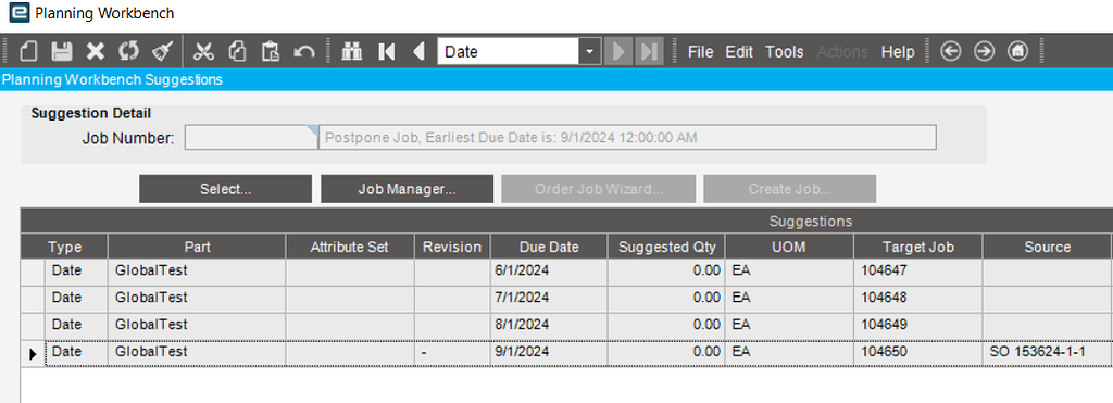 Global Scheduling Process - Kinetic ERP - Epicor User Help Forum