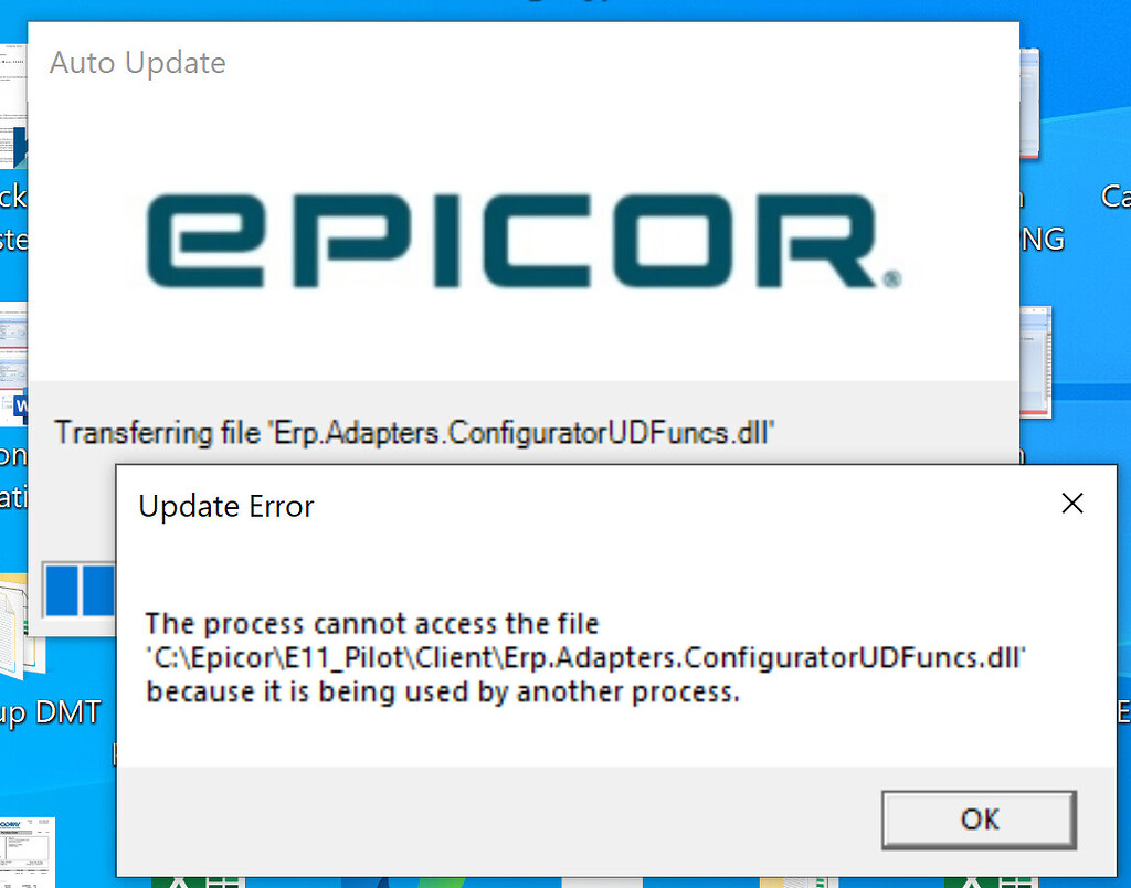 Client install error after update - Kinetic ERP - Epicor User Help Forum