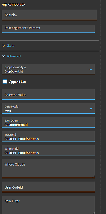 Filtering Combo Boxes in Application Studio - Kinetic ERP - Epicor User Help Forum