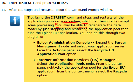 Regen Data Model - Epicor ERP 10 - Epicor User Help Forum