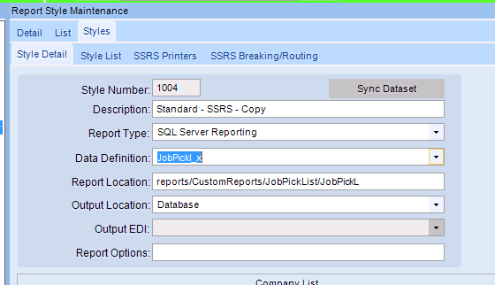 Report Dataset for MS Report Builder - Epicor ERP 10 - Epicor User Help ...