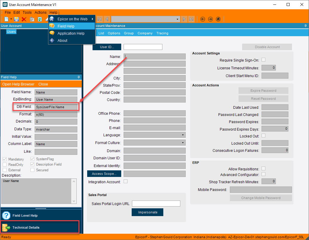 Mapping Database Tables Used by Screens...? - Epicor ERP 10 - Epicor User Help Forum