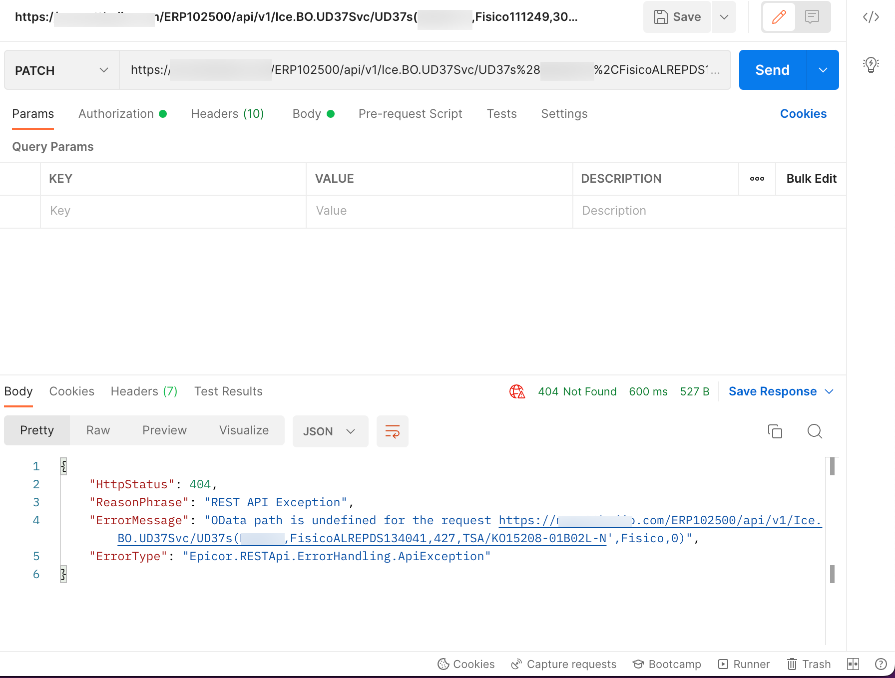 Slash On Partnum Url Patch Rest Api Epicor Erp 10 Epicor User Help Forum