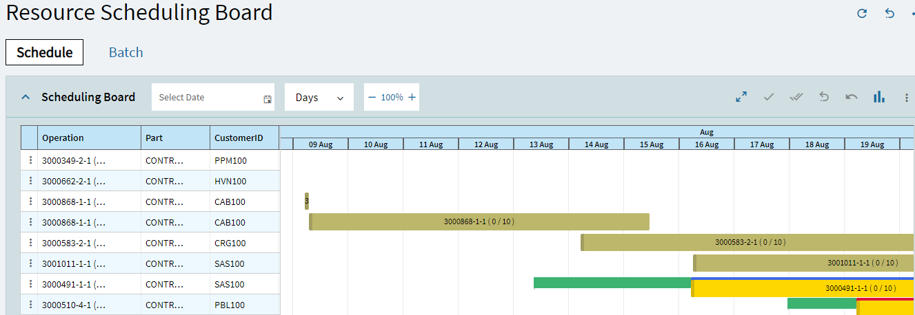 Resource Scheduling Board - Kinetic ERP - Epicor User Help Forum