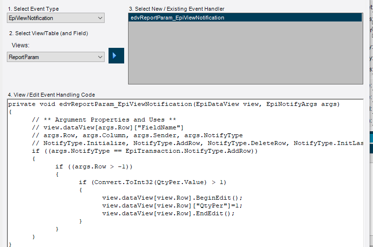 Form Event Wizard to set a default field value - Kinetic ERP - Epicor User Help Forum