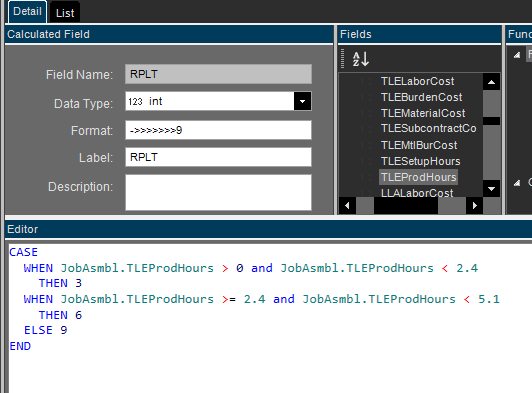 BAQ Calculated Field - Kinetic ERP - Epicor User Help Forum