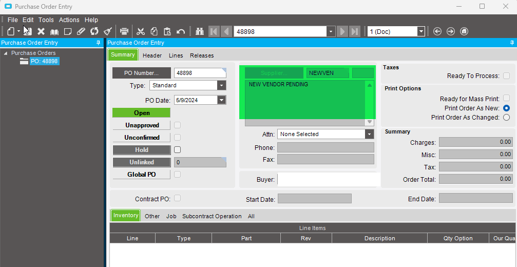 How to Changing Suppliers on Existing Purchase Orders that is Open and ...