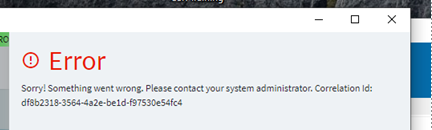Error - Does anyone else get this vague error? - Kinetic ERP - Epicor User Help Forum