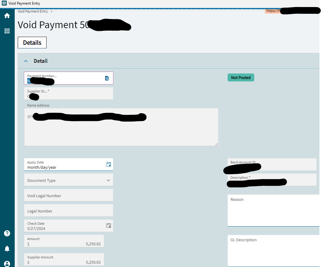 Kinetic and apostrophe - do not mix in AP Void Payment Entry - Kinetic ERP - Epicor User Help Forum