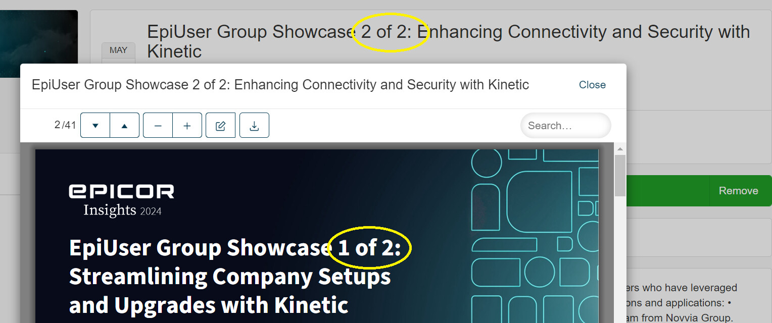 Insights 2024 Slide Decks - Kinetic ERP - Epicor User Help Forum