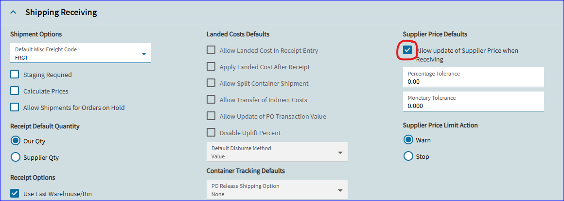 Unconfirmed Purchase Orders ready to Receive, awaiting pricing from ...