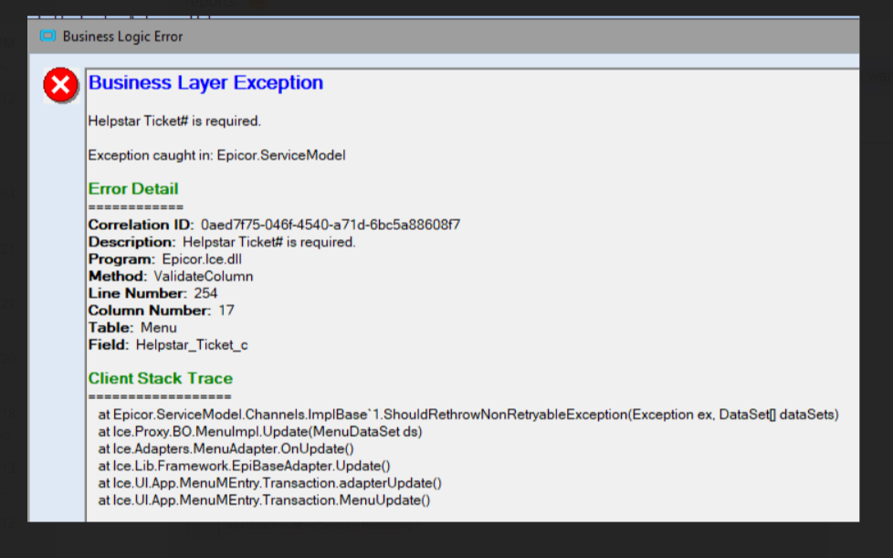 BPM Menu Maintenance - Epicor ERP 10 - Epicor User Help Forum