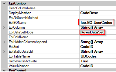 I set the UD Code Type of a field in the extended properties but it ...