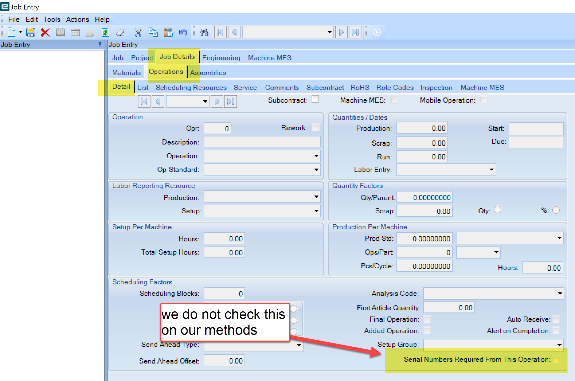 Part serialization (serial numbers) question - Kinetic ERP - Epicor ...