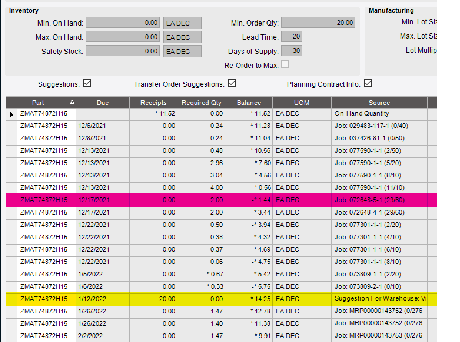 New PO Suggestions - Required By Date - Epicor ERP 10 - Epicor User ...