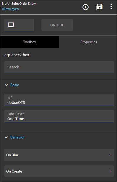OrderHed.UseOTS check event - Kinetic ERP - Epicor User Help Forum