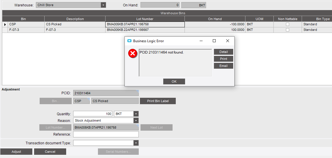 PCID Qty Error - Epicor ERP 10 - Epicor User Help Forum