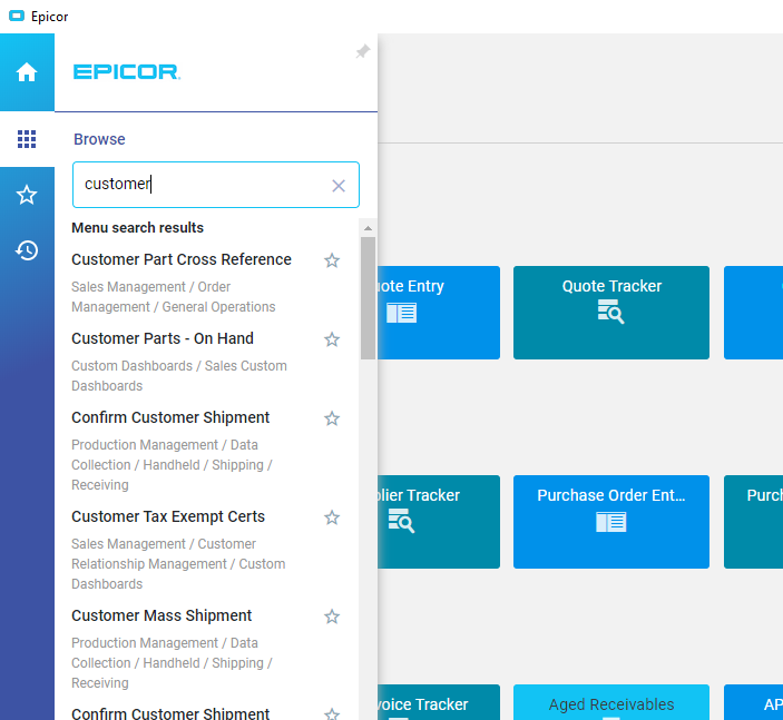 Why is Epicor screen search so bad? - Epicor ERP 10 - Epicor User Help ...
