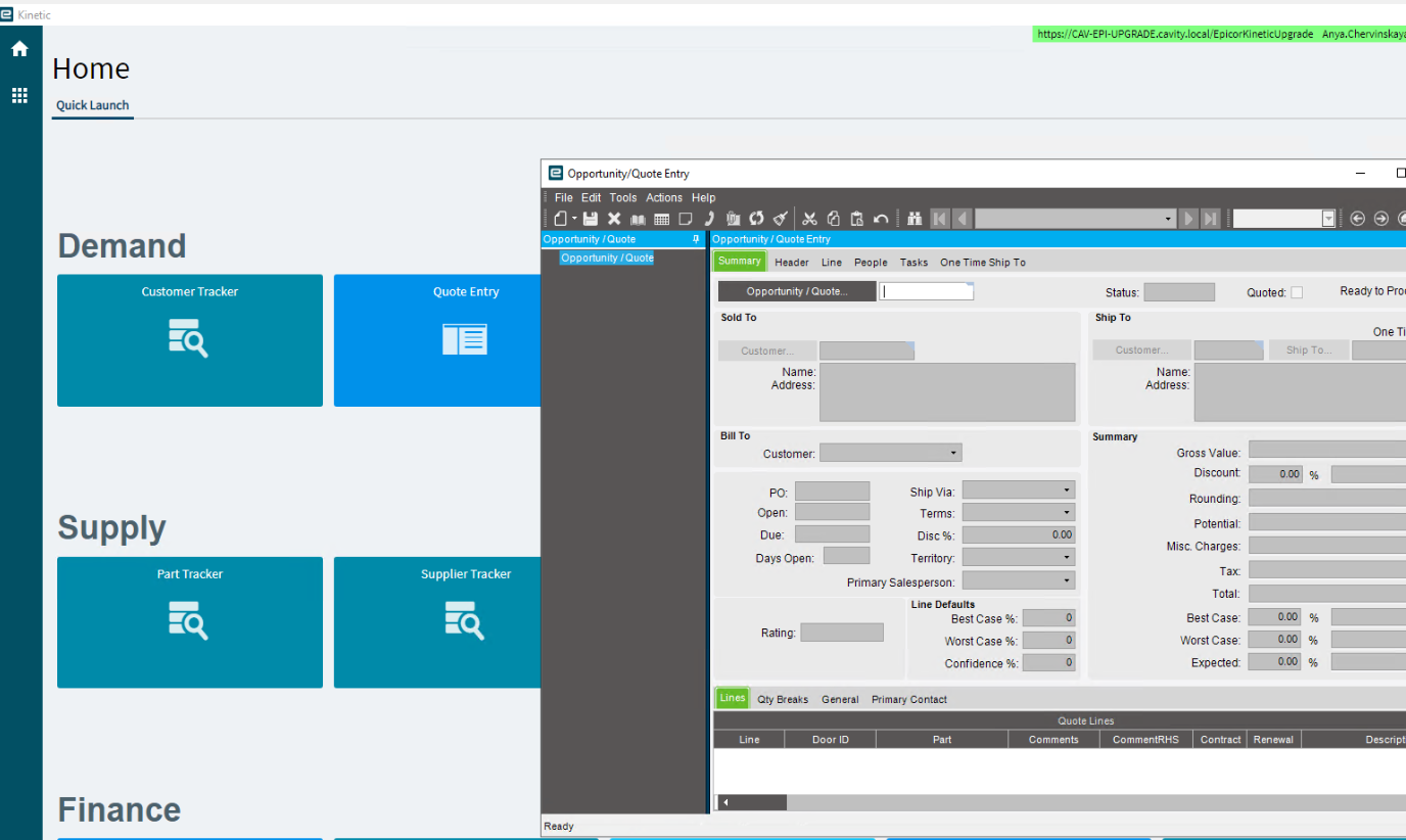 Kinetic 2023.1 open all screens Kinetic version - Kinetic ERP - Epicor ...