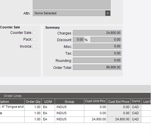 Order Total not updating - Kinetic ERP - Epicor User Help Forum