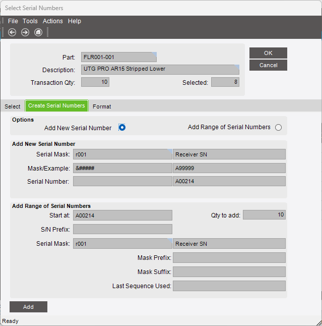 How can reuse a serial number? - Epicor ERP 10 - Epicor User Help Forum