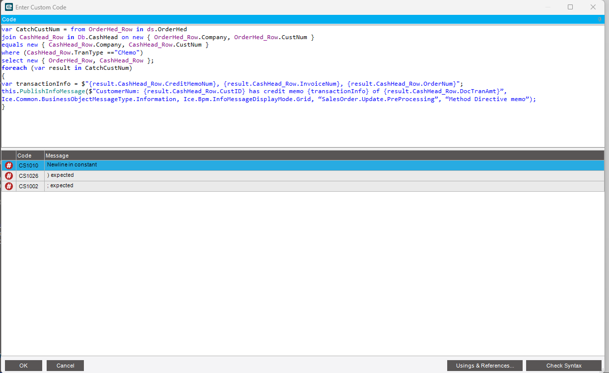 How do I show customer memos on order entry screen - Kinetic ERP ...