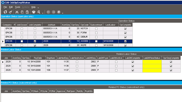 Job Operation Complete issue - Epicor ERP 10 - Epicor User Help Forum