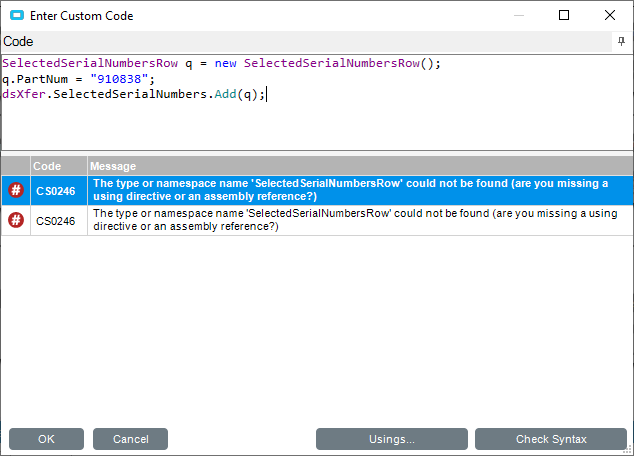 EFx for inventory transfer with serial numbers - Page 2 - Epicor ERP 10 ...