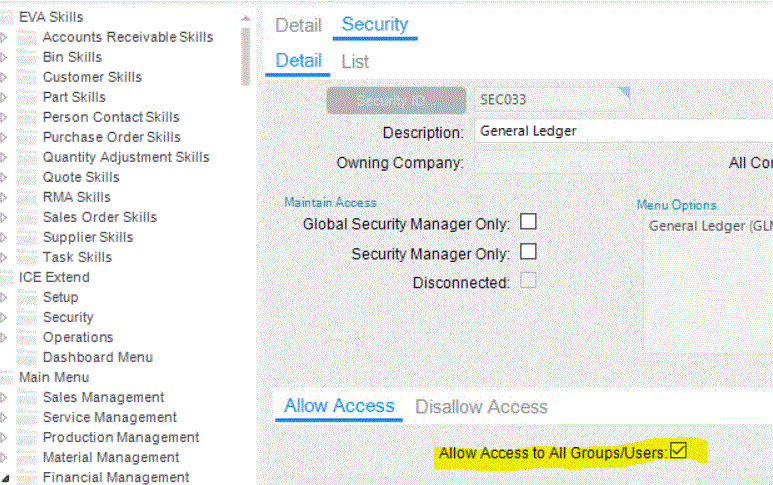 DMT Menu Security - Need Help Finding Allow Access - Kinetic ERP - Epicor User Help Forum