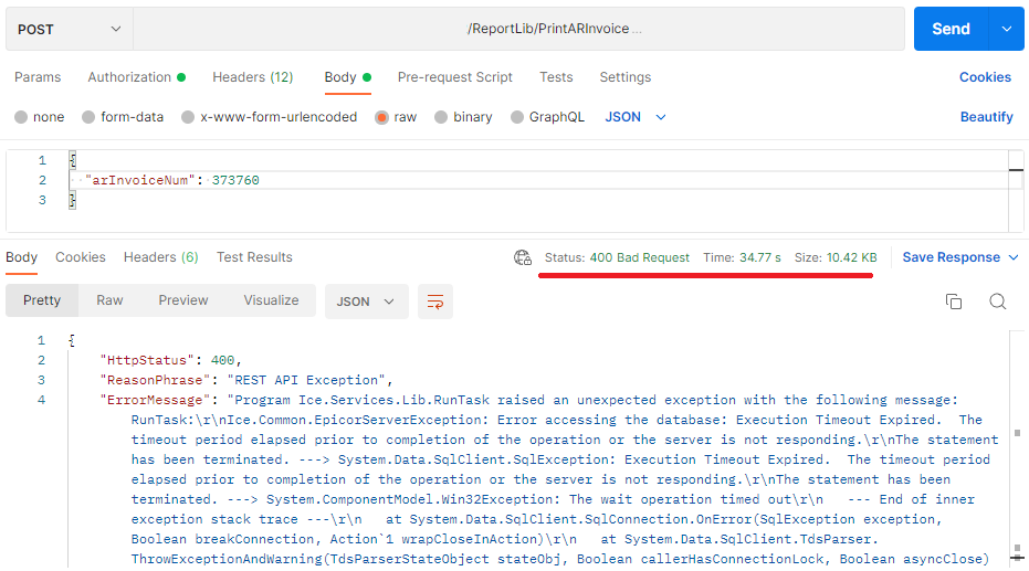 REST API - Generate Report - Epicor ERP 10 - Epicor User Help Forum