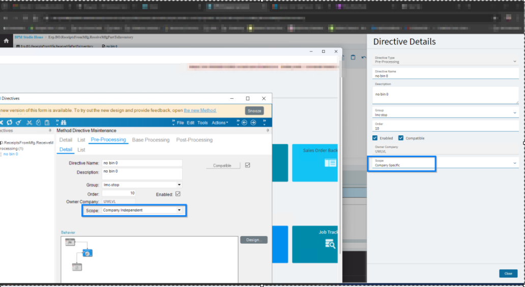 Kinetic Method Directive Screen is not trustowrthy - Kinetic ERP ...