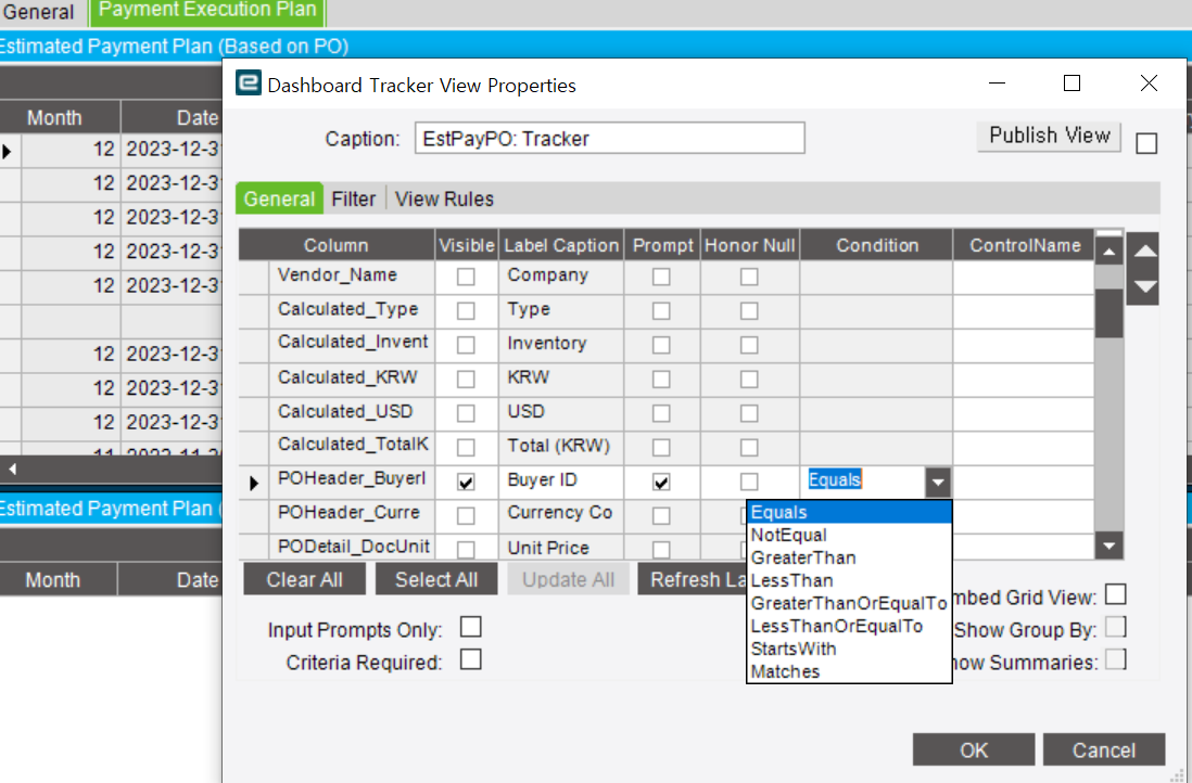 Multiple selection on dashboard - Kinetic ERP - Epicor User Help Forum