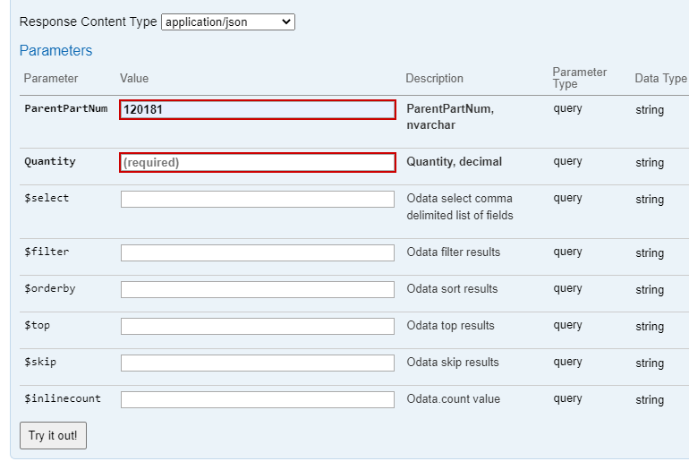 BAQ with mandatory parameters to excel using REST - Epicor ERP 10 ... BAQ with mandatory parameters to excel using REST - Epicor ERP 10 ...