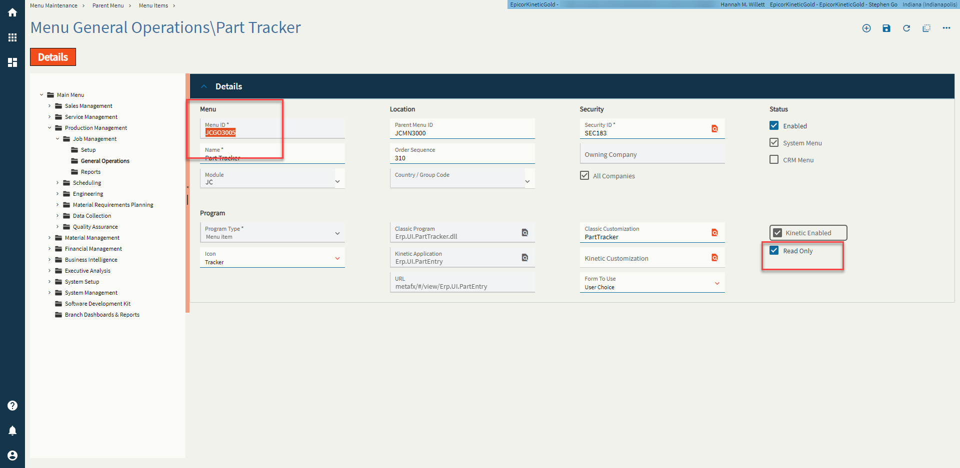 Kinetic Application Layer - extendedProp disabled icon appearing on ...