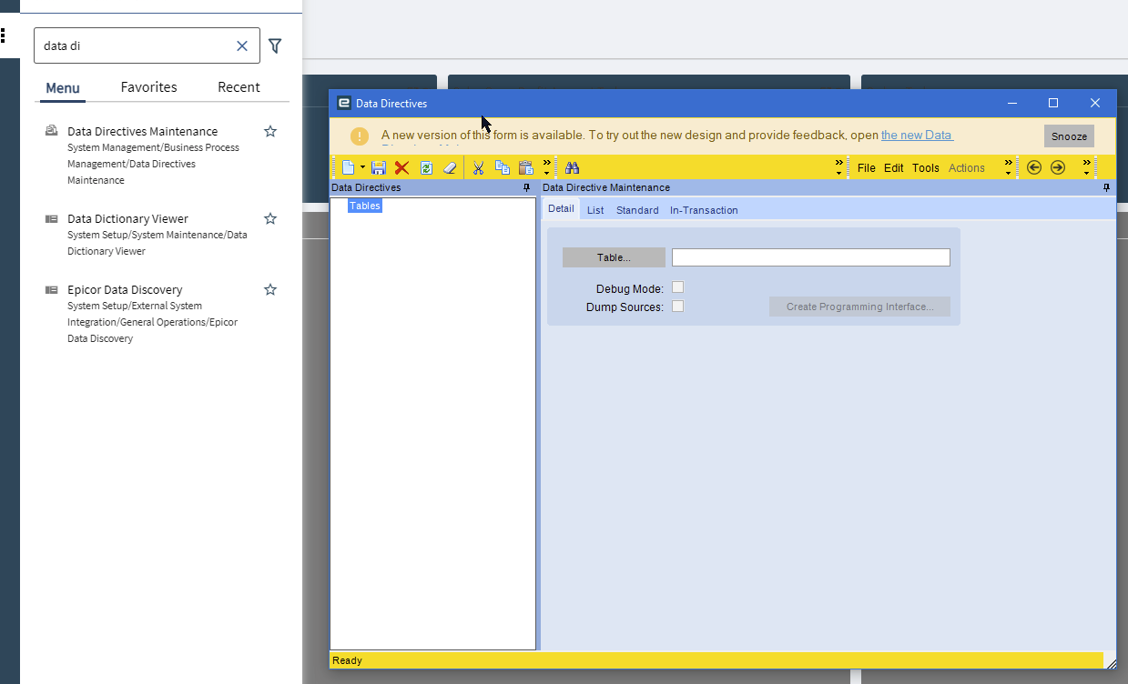 Bpm Linking An In Trans Directive To A Standard Directive Kinetic