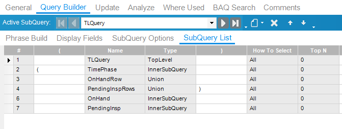 Time Phase Inquiry BAQ - Page 3 - Epicor ERP 10 - Epicor User Help Forum