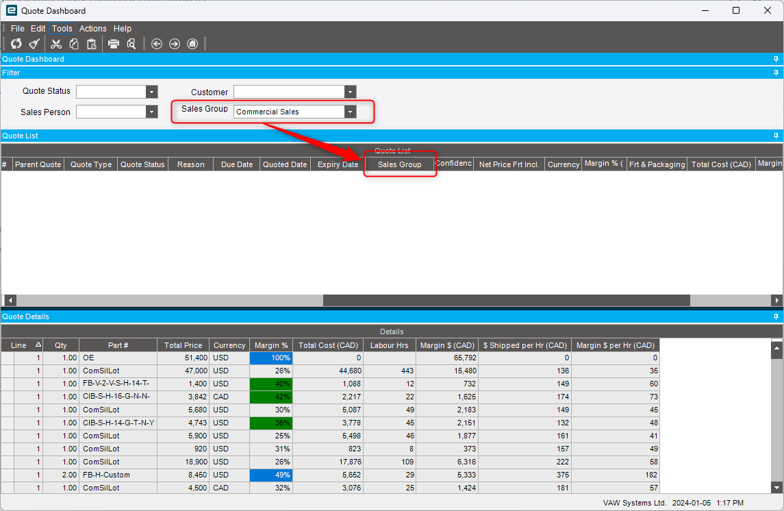 Dashboard Tracker ComboBox weird behavior - Kinetic ERP - Epicor User Help Forum