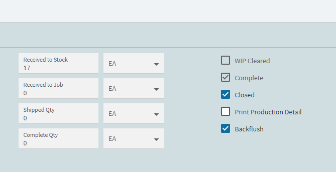 Labor and Material Backflushing - Epicor ERP 10 - Epicor User Help Forum