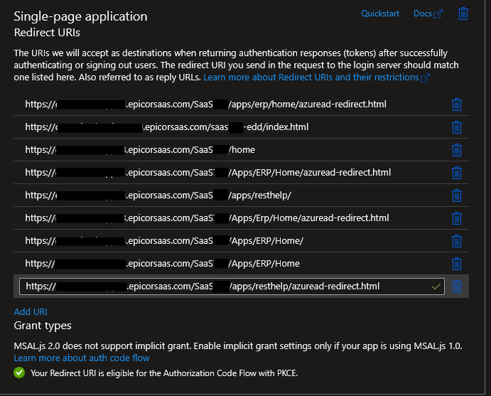 Anyone else's Entra App Registration auth redirect URIs look like this ...