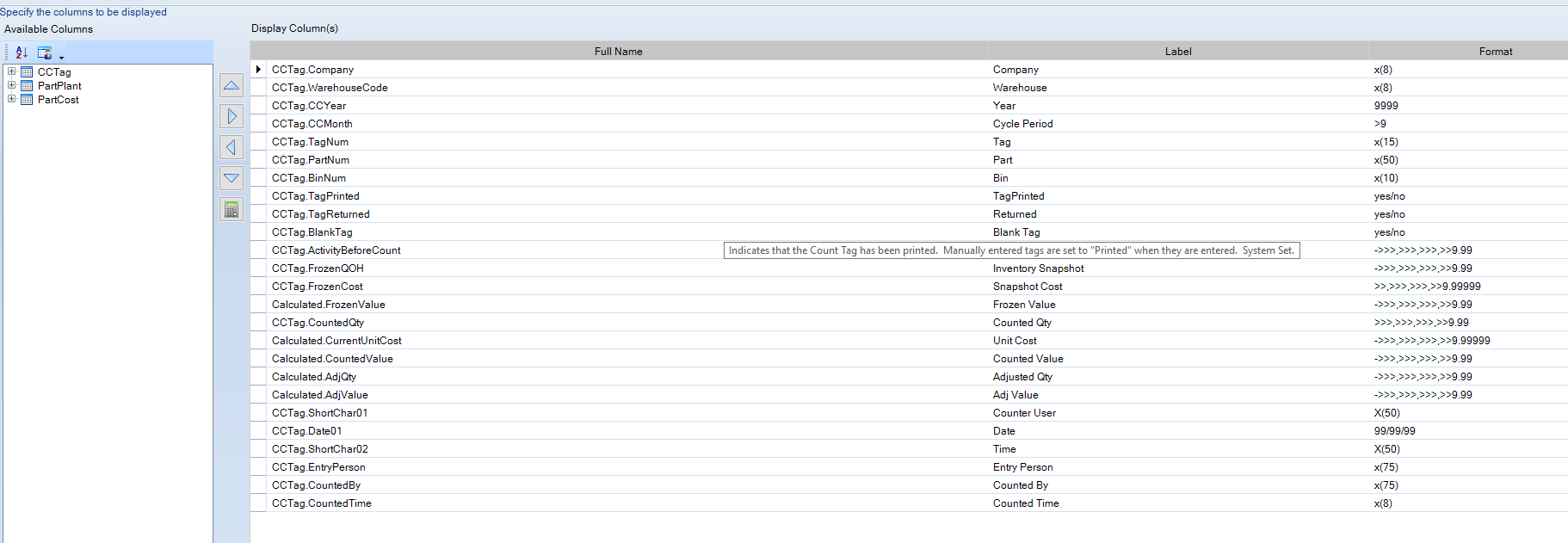 Count Variance Report options - Epicor ERP 10 - Epicor User Help Forum