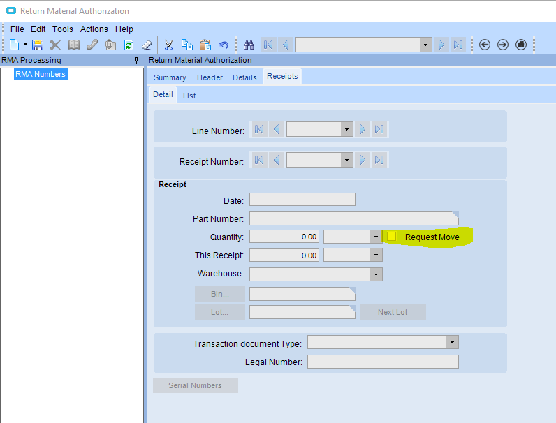 Request Move Checkbox - Kinetic ERP - Epicor User Help Forum