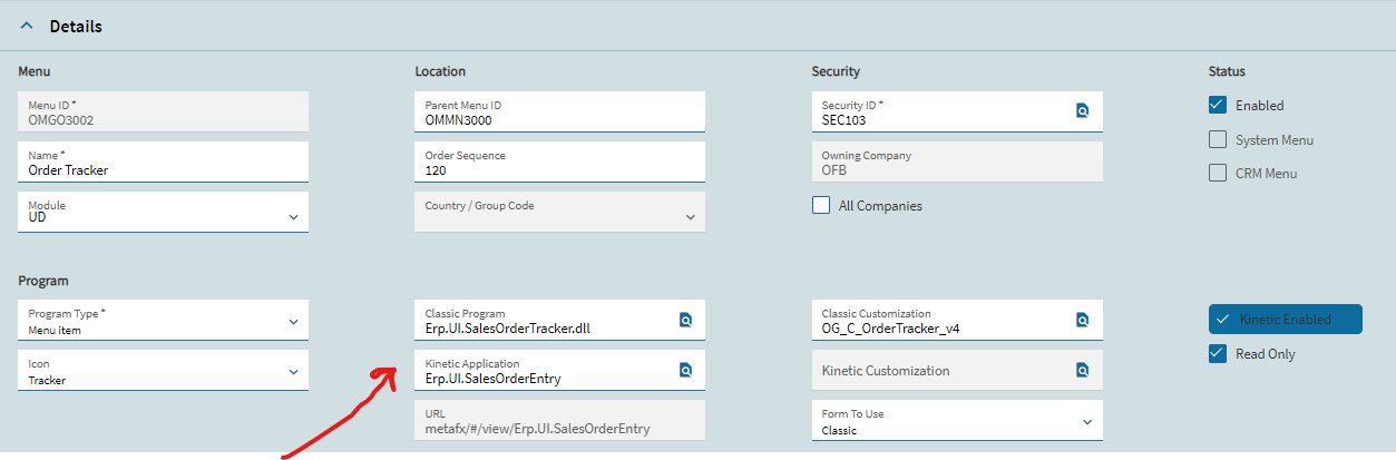 Kinetic (web) Entry vs Trackers - How to Setup to Customize Tracker - Kinetic ERP - Epicor User ...