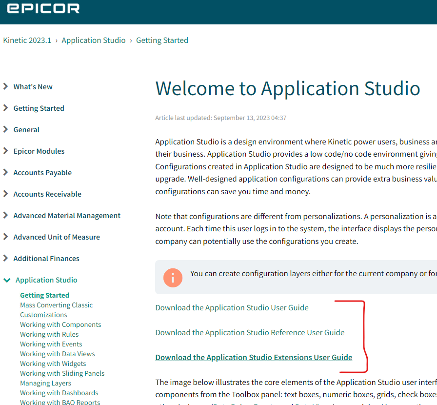 Application Studio Certification - Kinetic ERP - Epicor User Help Forum