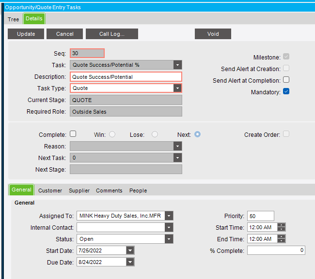 Updating a Task Set - Epicor ERP 10 - Epicor User Help Forum