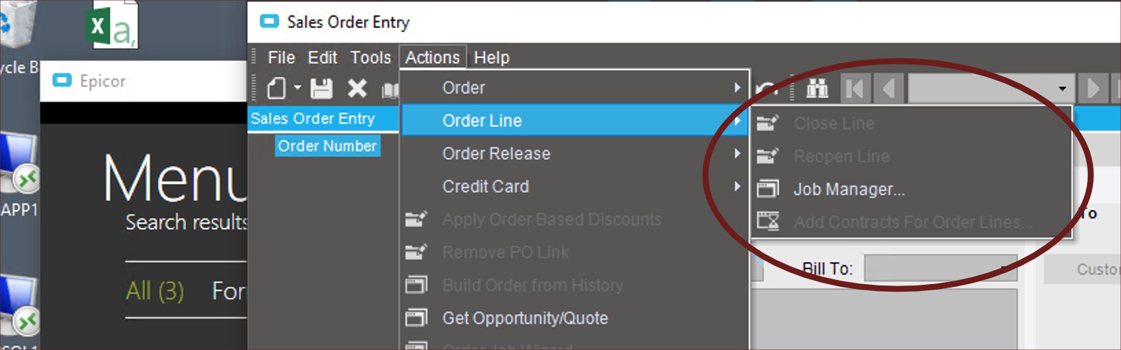 Menu items - displaying on left side instead of right?! - Epicor ERP 10 ...