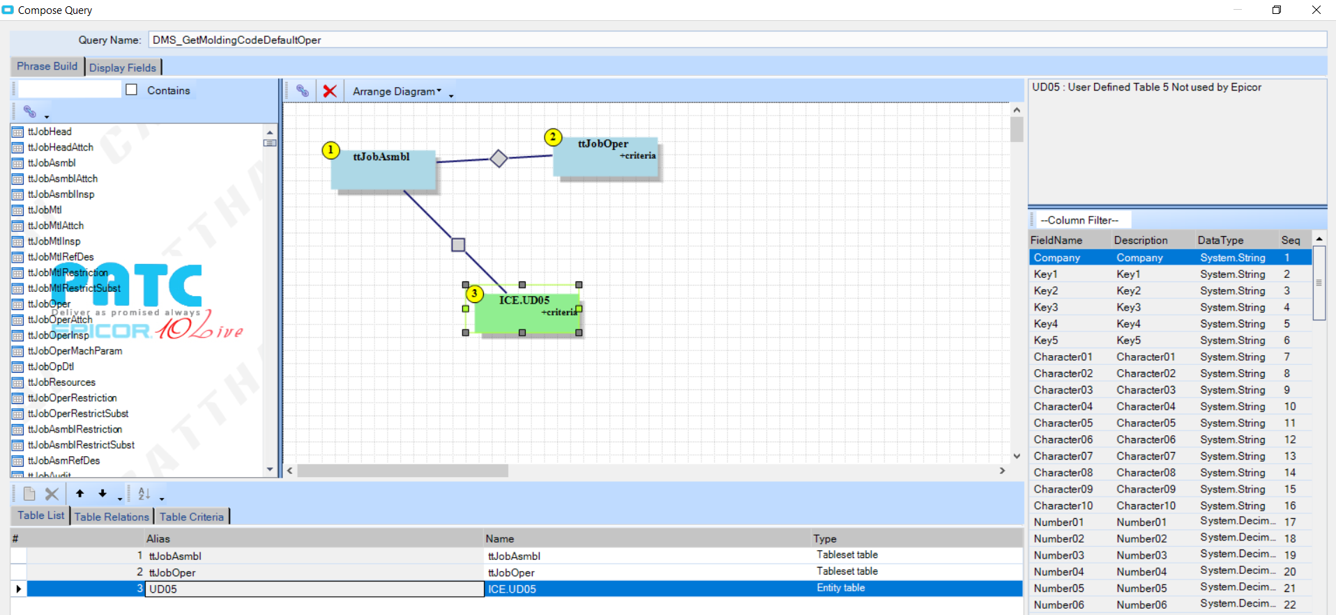 How to default value in all JobOper with OpCode = "INJ" when executing GetDetails method in ...