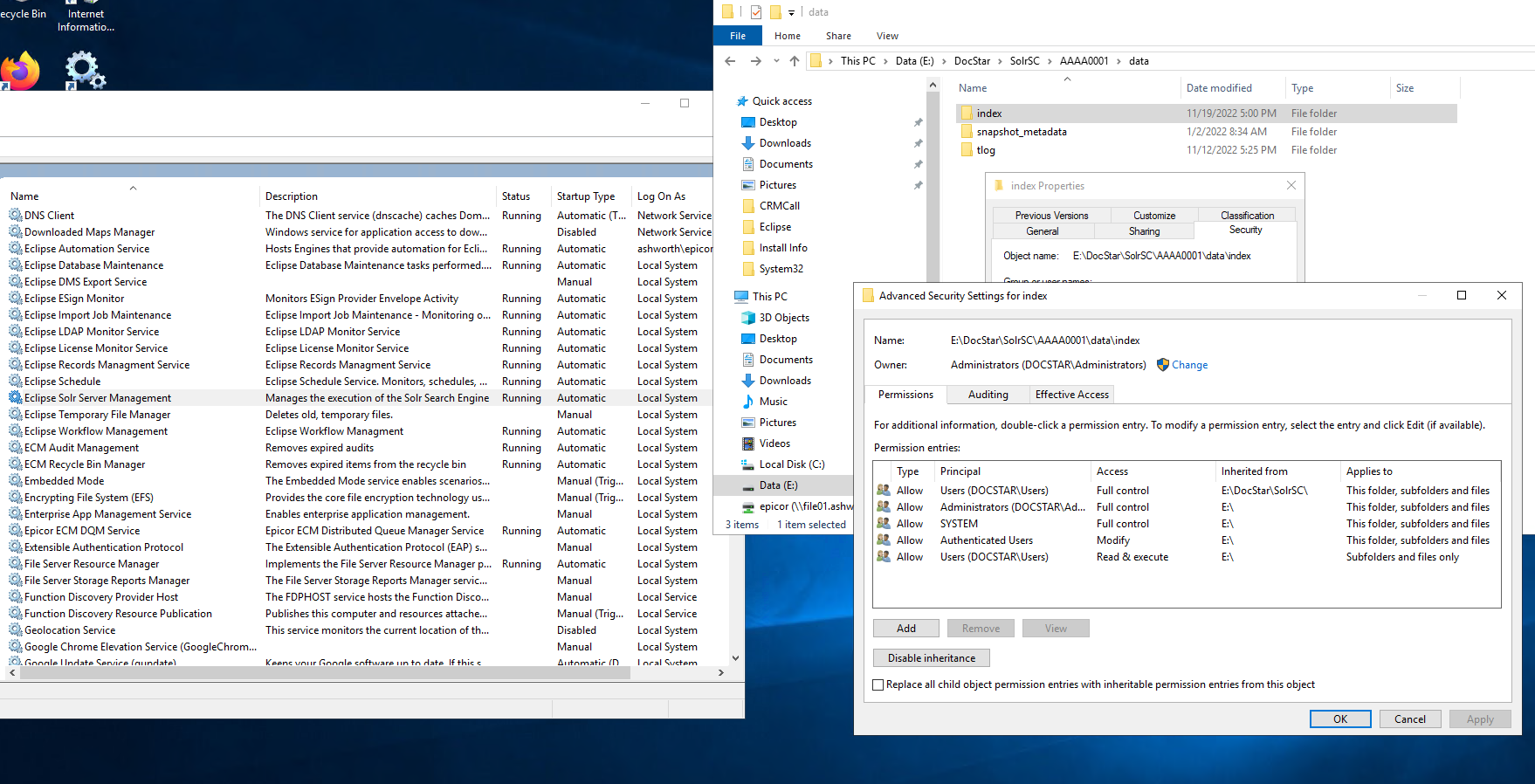 ECM Indexing Error - ECM - Epicor User Help Forum
